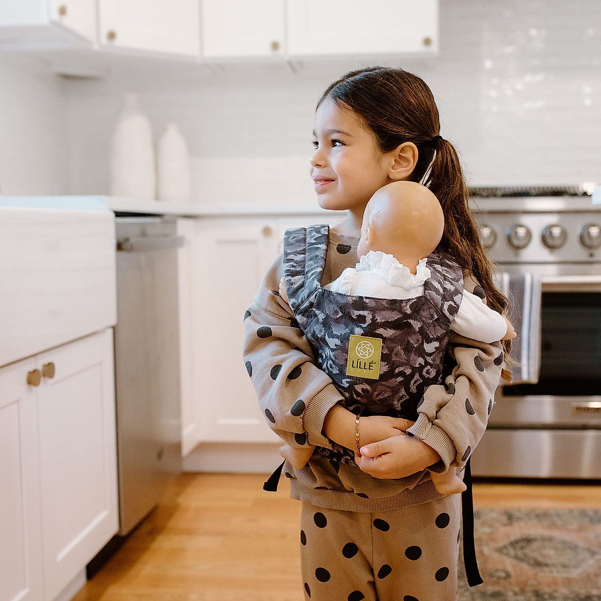 LÍLLÉbaby Doll Carrier, Baby Doll Carrier for Dolls and Other Toys, Twilight Leopard