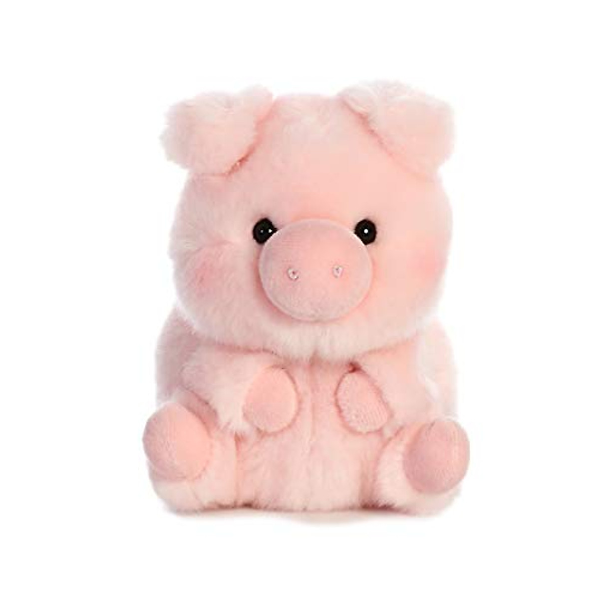 Aurora World Pig, Cow and Chicken Stuffed Animal Plush Toy | Farm Animals Theme | Bundle of 3 Rolly Pet Items, 5 inches Each