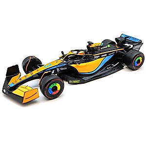 JODIYAAH 1:43 2022 F1 McLaren MCL36 #3 Daniel Ricciardo #4 Lando Norris Alloy Luxury Vehicle Diecast Cars Model Toy (2022 MCL36 #3 Hardcover)
