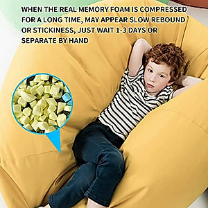 Jecqbor 10.01lbs Bean Bag Chair Filler Shredded Memory Foam, Premium Beanbag Stuffing High Density Memory Foam Refill for Pillow, Cushion, Dog Bed, Arts Crafts