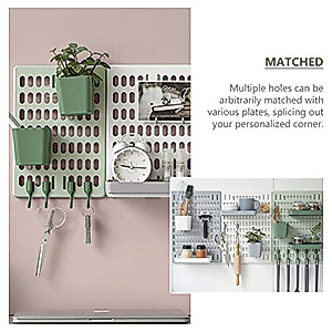 Cabilock 8pcs Rustic Floating Wall Shelves Decorative Storage Rack Bedroom Kitchen Shelving Rustic Storage Holder