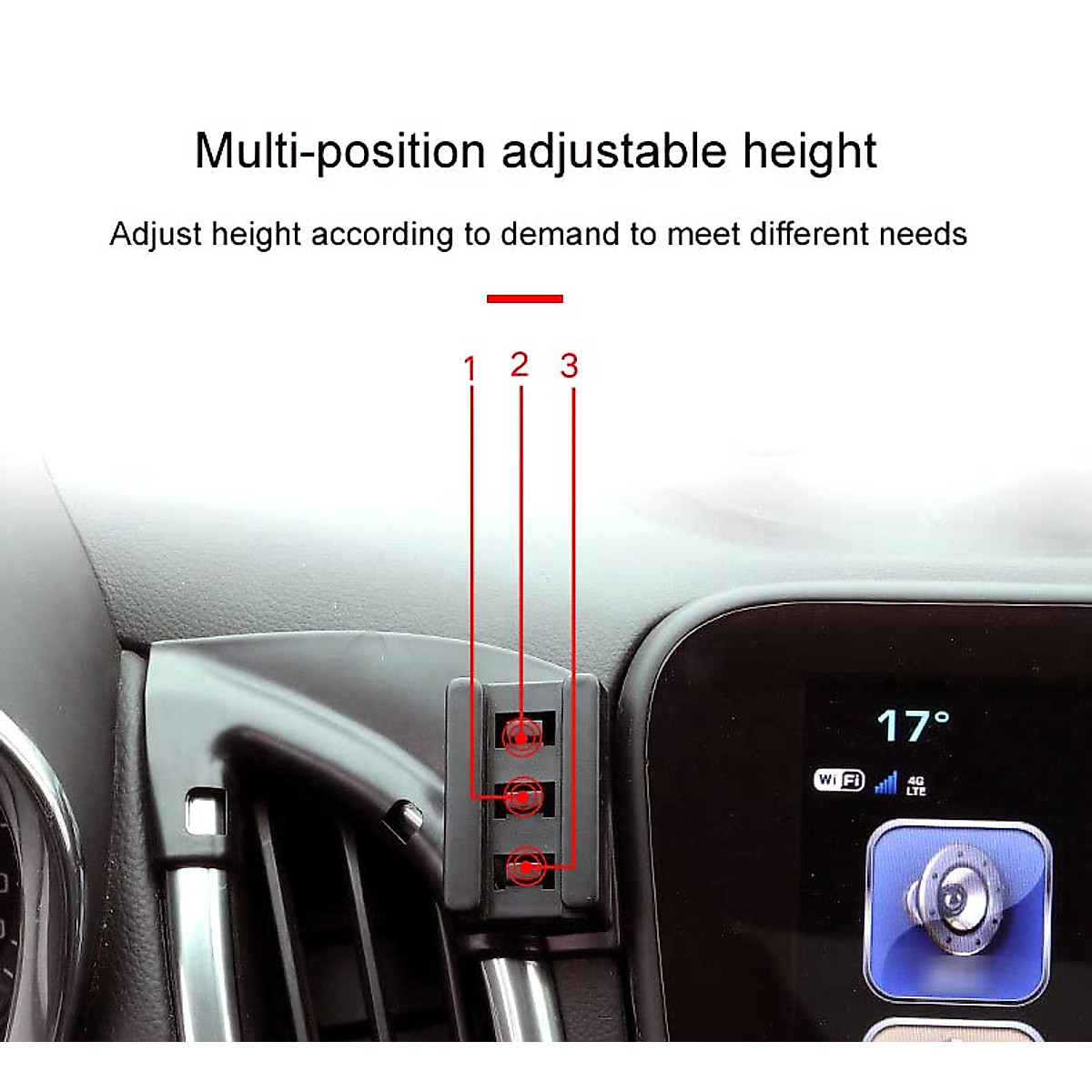 JNGXQ car Phone Holder for Chevy Equinox Phone Mount Interior Accessories 2018 2019 2020 2021 2022 2023 Phone Stand Vent