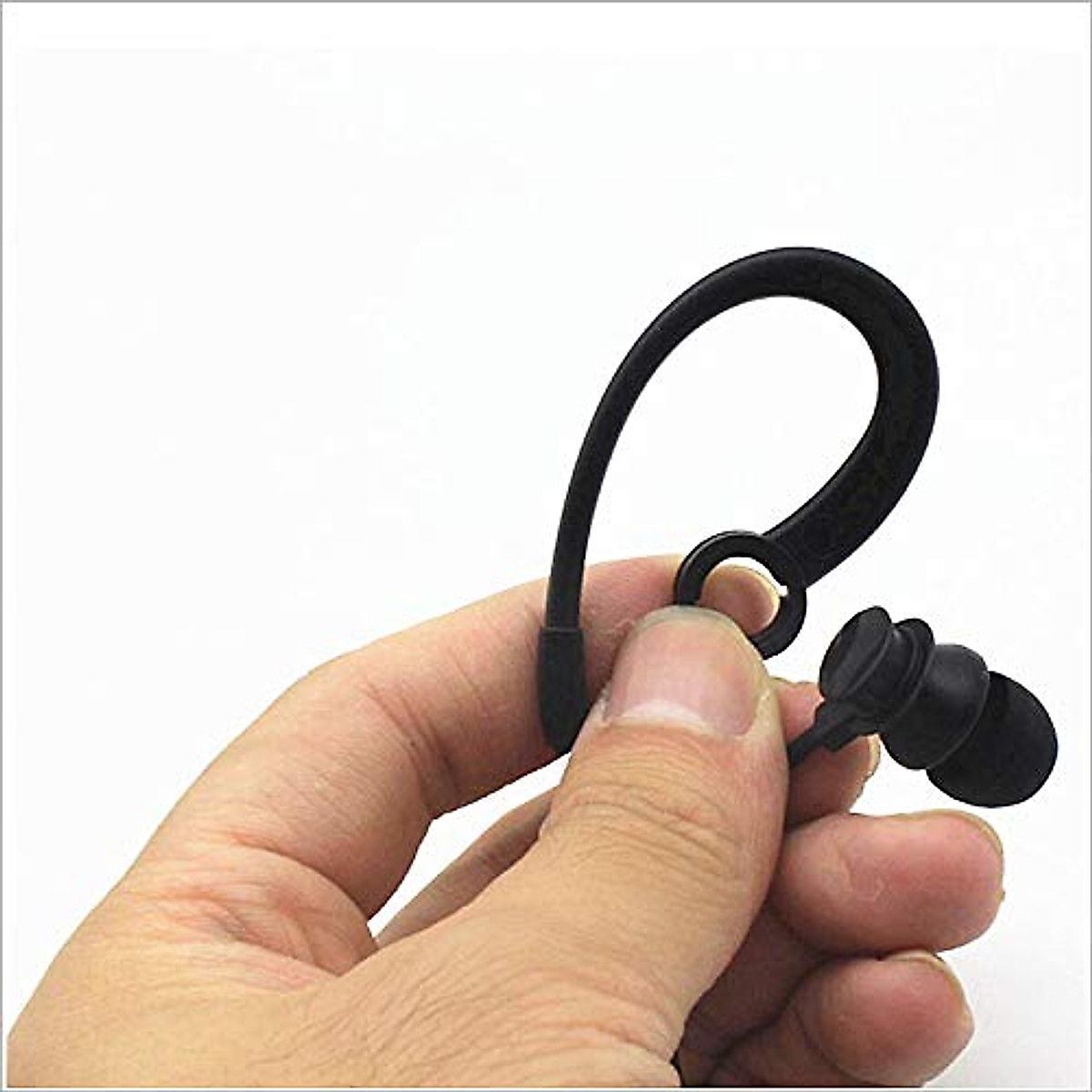LINHUIPAD Single Side Earbud Headphones Stereo in-Ear Earphone Removable Hook Earphone for PC Smartphones MP3 MP4 Players