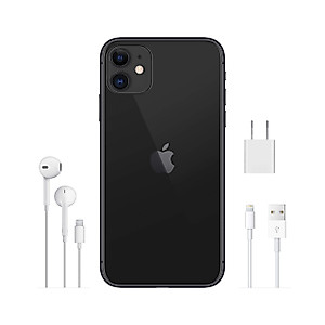 Apple iPhone 11 [128GB, Black] + Carrier Subscription [Cricket Wireless]