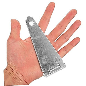 ULTECHNOVO 2pcs T-Hinge Fence Gate Hinges Heavy Strap Hinge Fence Hinges Heavy Duty Strap Hinges Galvanized Strap Hinges Shed Door Hinges Barn Shed Hinges Iron Door Hinges Abs Box Wood Fence