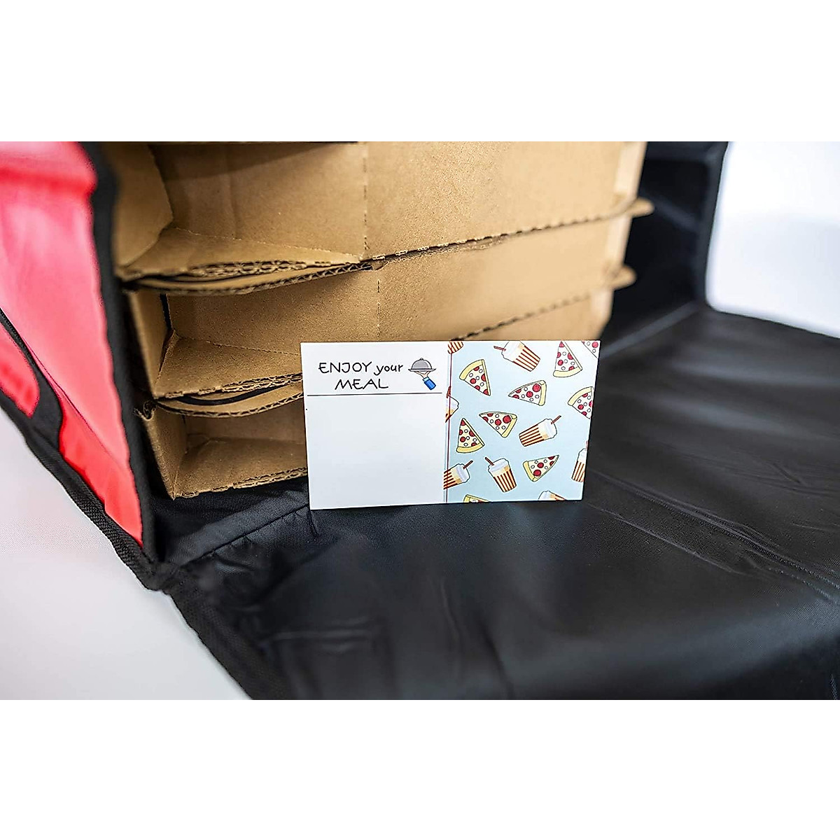 Pizza Delivery Red Bag Thick Insulated - Holds up to Two 16" or 18" Pizzas | Thermal Bags Inc