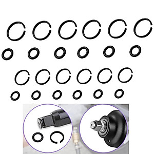 (6+6 Sets) 1/2” Impact Retaining Ring Friction Ring & 3/8” Impact Retaining Ring Friction Ring Anvil Clip with O-Ring for Milwaukee Electric Pneumatic Type Impact Wrench