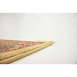 Unique Loom Sahand Collection Traditional Geometric Classic Tan Area Rug (3' 3 x 5' 3)