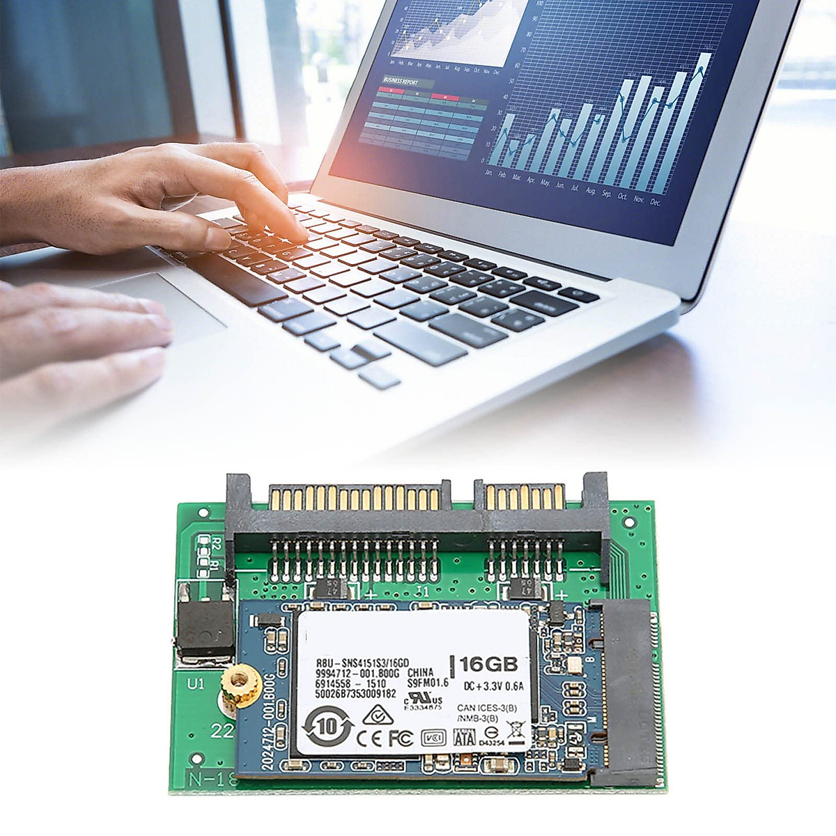 Gaoxin M.2 SSD, a Portable, Compact, highcapacity Plug and Play M.2 SSD Adapter for Home to Office 16GB