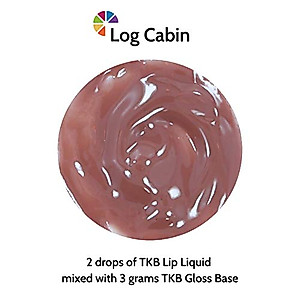 TKB Lip Liquid Color|Liquid Lip Color for TKB Gloss Base, DIY Lip Gloss, Pigmented Lip Gloss and Lipstick Colorant, Made in USA (1floz (30ml), Log Cabin)