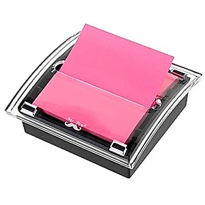 Mr. Pen- Pop Up Note Dispenser, 3"x 3", Black, Sticky Note Dispenser, Sticky Note Holder for Desk, Self-Stick Note Pad Holders, Sticky Note Pad Holder, Sticky Notes Holder for Desk