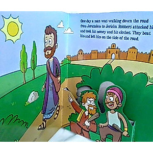 The Clever Factory The Story of Creation, Prodigal Son, Good Samaritan, and Zacchaeus Pop Up Books - Set of 4 Multicolored