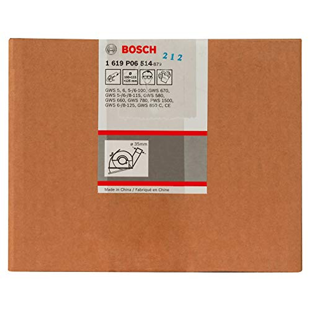 Bosch Professional Cutting Guide with Dust Extraction Outlet (Ø 100/115/125 mm, Accessories for Angle Grinders)