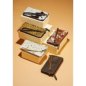 Mesmerizing Monochrome Leather and Hairon Wallet