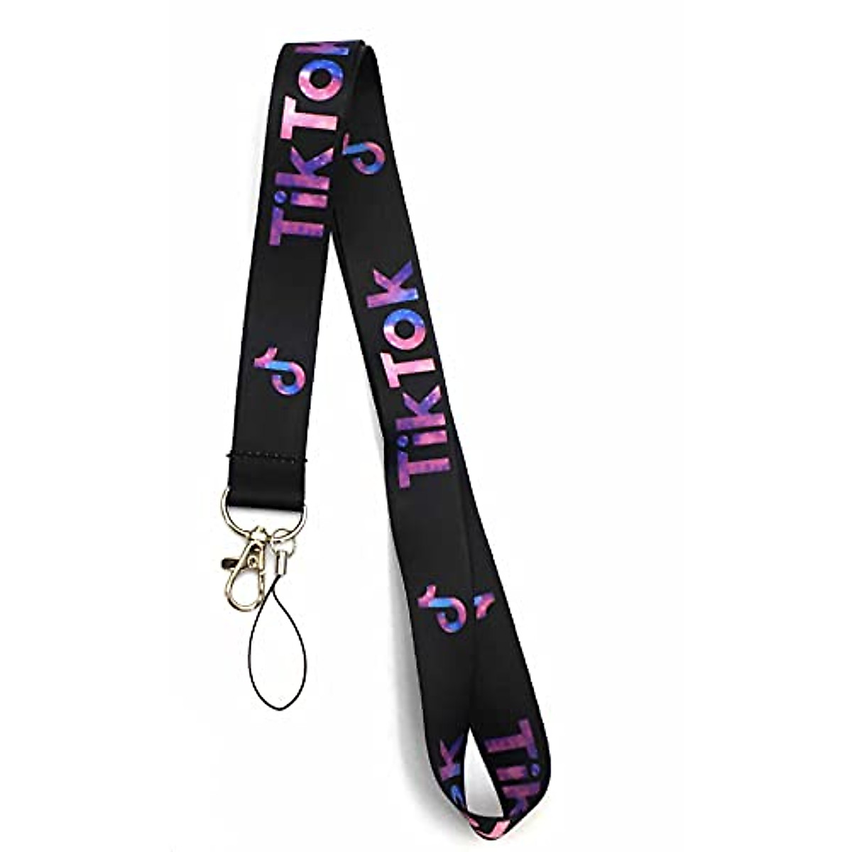TikTok Key Lanyard Badge ID Holder TIK Tok Keychain
