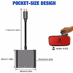 QCEs USB C to HDMI Adapter, Supports Nintendo Switch, Samsung Dex Mode, 4K Resolution, TV