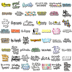 200Pcs Motivational Stickers, Inspirational Quote Stickers for Adults Students Teachers Employees, Vinyl Cute Stickers for Water Bottles Laptop Scrapbook