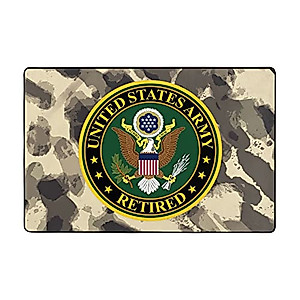 Army Retired Area Rug Living Room Bedroom Kitchen Sofa Bedside Carpet Floor Mats 72"X48"