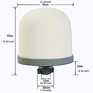 Huining Ceramic Dome Water Filter, Replacement Filter for Water Pre-Filtration Unit Filter Media Replacement 0.15 to 0.5 Micron for Household Water Bucket Filtration System Water Pitcher (4pcs)