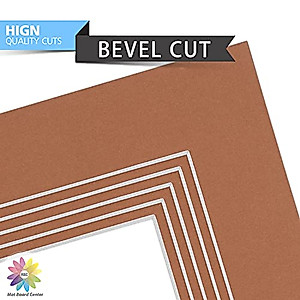 Mat Board Center, Pack of 10, 16x20 for 11x14 Photo Picture Mats - Acid Free, 4-ply Thickness, White Core - for Pictures, Photos, Framing, Earth