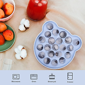 Frozen Breastmilk Cube Mold,100% Food Grade Silicone Ice Cube Tray with Lid,BPA Free Safe for Baby Toddler Kid, Extra Fixture Points Lid and Easy Release Tab Blue - Dilovely