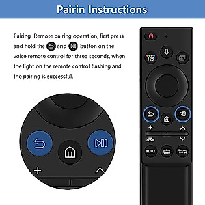 2021 Model BN59-01357A Replacement Voice Remote Control fit for Samsung Smart TVs Compatible with Samsung QLED Series Smart TV Also BN59-01357F BN59-01357P Full Function Replacement