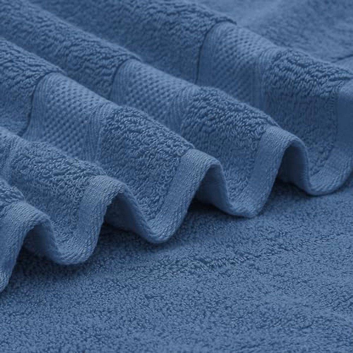 Magshion Extra Large Cotton Bath Sheet for Bathroom Adults Oversized Quick-Dry Bath Sheet Towel, Blue