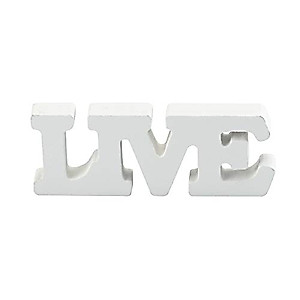 BinaryABC Live Love Laugh Wooden Letters,3Pcs