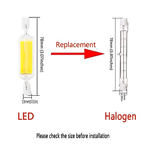 KIMROO 78mm 5W R7S LED Bulbs(4 Pack) 100W Halogen Equivalent 78mm R7S LED J-Type t3 120V Dimmable 6000K Daylight White Double Ended R7S LED J78 Flood Light Landscape Lights (White)