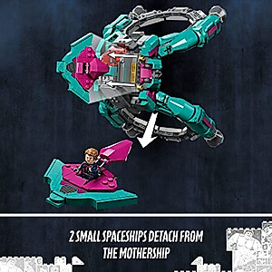 LEGO Marvel The New Guardians’ Ship 76255, Spaceship Building Toy with 5 Minifigures, Collectible Model from Guardians of The Galaxy 3, Displayable Super Hero Gift Idea for Kids and Teens Ages 10+