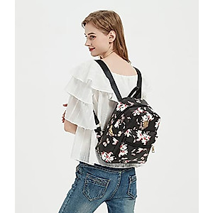 American Shield Girls Mini Waterproof ipad Backpack Casual Lightweight Light Strong Sport Daypack 06051 (Black5)