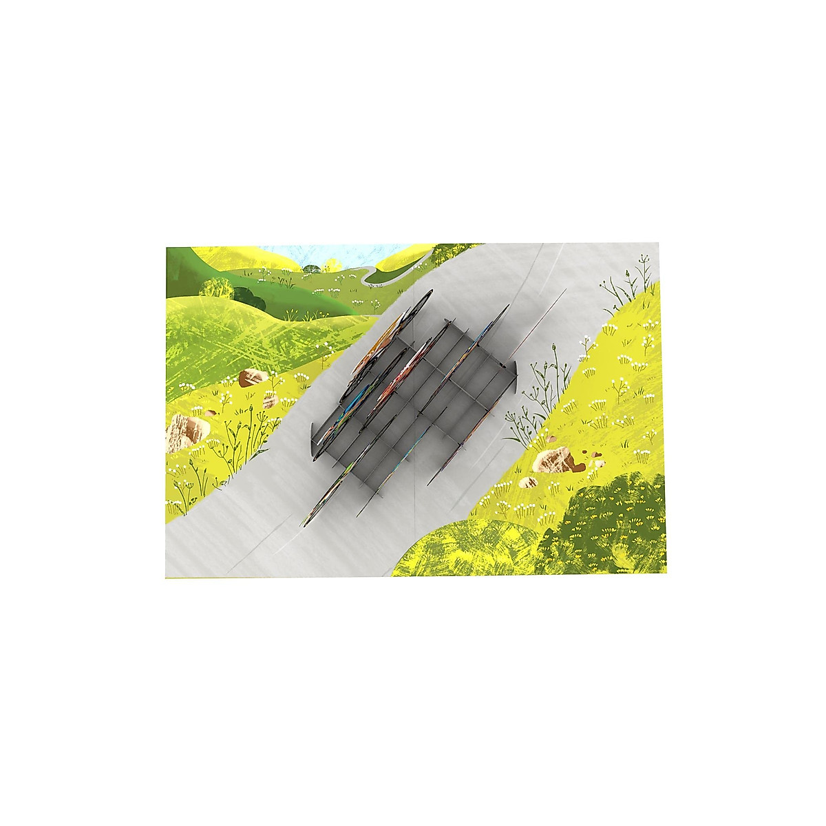 Liif Bicycle Racing Cycling 3D Greeting Pop Up Fathers Day Card, Birthday Card for Him, Men, Dad, Cyclist, Competitive Bicycler, Sara Miller, Retirement Card | With Message Note | Size 8 x 6 Inch