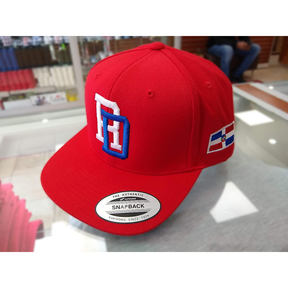 Peligro Sports Adult SnapBack flat RD Hats (Snapback Red)