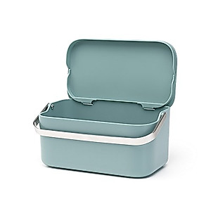 Brabantia Food Waste Caddy, Mint, 12.7 x 22.1 x 10.7 cm