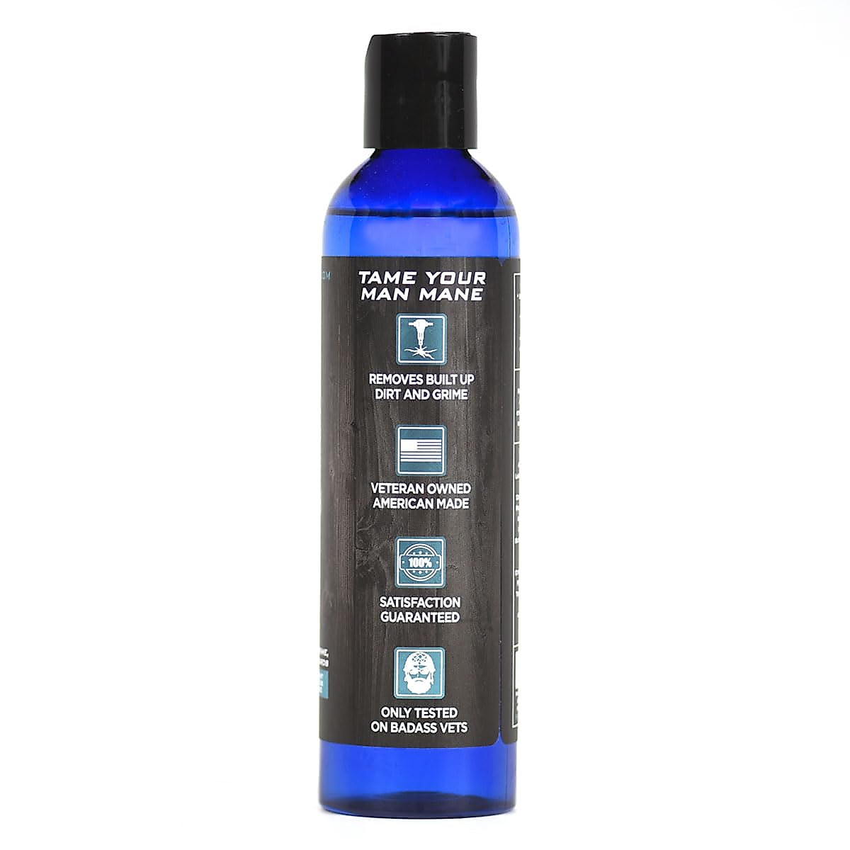 Badass Beard Care Beard Wash for Men - Makes Your Beard Smell Fresh and Clean, Keeps Beard Hair Light, and Skin Hydrated and Refreshed, 8oz