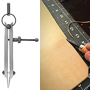 Line Compass, Durable Scriber Wing Divider, Dual Needle Spacing Compass, Carbon Steel for DIY Hardware DIY Accessories(100mm)