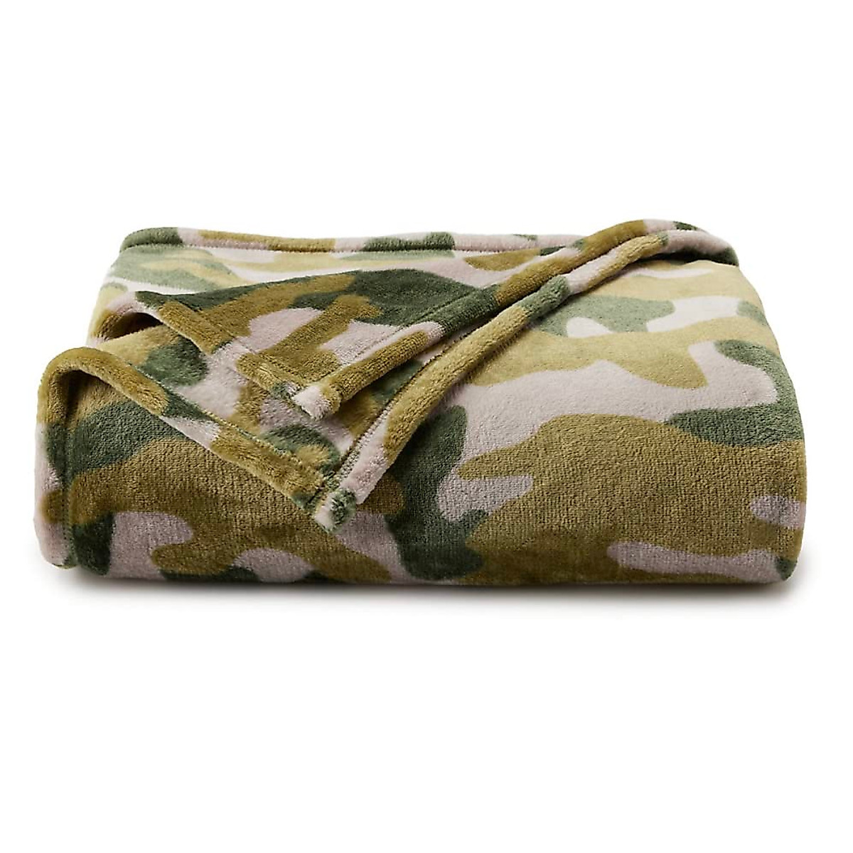 The Big One Throw Blanket, Super Soft Plush Camo Throw for Couch, or Bed Cozy Lightweight Fluffy Oversized 5 x 6 ft, Living Room and Bedroom