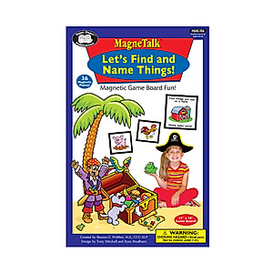 Super Duper Publications | Magnetic Let's Find and Name Things Board Game | Educational Learning Resource for Children