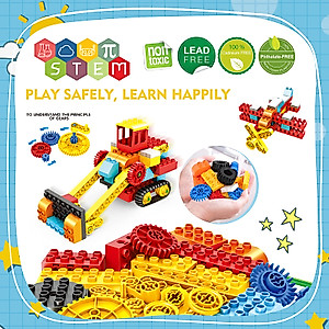 EP EXERCISE N PLAY STEM Building Blocks Toy Set for Kids, Kindergarten Preschool Educational Learning Toys with Storage Box, Birthday Gifts for Boys Girls Toddlers Age 3 4 5 6 7 8 Years (148 Pieces)