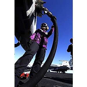 Posterazzi Pacific Ocean January 28 2007-Aviation Boatswain's Mate Airman fuels prior to launch aboard Nimitz-class aircraft carrier USS John C. Stennis. S Poster Print, (22 x 33)