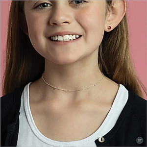 Sterling Silver 1.5mm Cable Chain Necklace 12 inch