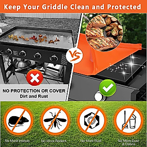 Silicone Griddle Mat, 【Upgraded Full-edge】Griddle Top Covers for Blackstone 28'', Heavy Duty Food Grade Silicone Griddle Cover,Protect Your Griddle All Year Round