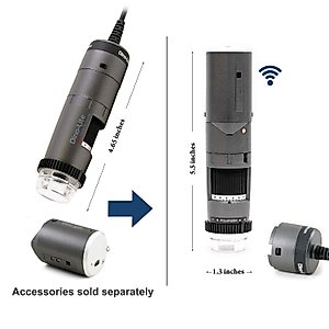 Dino-Lite USB Digital Microscope AF4915ZTL - 1.3MP, 10x - 140x Optical Magnification, Measurement, Polarized Light, AMR, EDOF, Long Working Distance, WF-20 Compatible