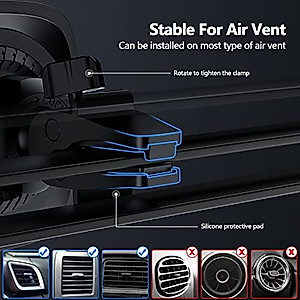 YACAISI Magnetic Wireless Car Charger Mount Mag Safe Car Charger for iPhone 14/13/12 Series Phones Charging Air Vent Magnet Car Phone Mount Holder for Caseless, Magnetic Cases and Mag Safe Case