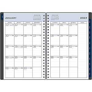 Blue Sky 2023 Weekly and Monthly Planner, January - December, 5" x 8", Flexible Cover, Wirebound, Passages (100010-23)