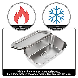 Cabilock Stainless Steel Butter Dish Stainless Steel Butter Dish Stainless Steel Butter Dish Butter Box Stainless butter holder with lid butter tray sauce bowl Steel Butter Dish