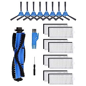 Replacement Parts Compatible with Eufy RoboVac 11S, RoboVac 30, RoboVac 30C, RoboVac 15C,RoboVac 12, RoboVac 35C Accessory Robotic Vacuum Cleaner Filters, Side Brushes,Rolling Brushes