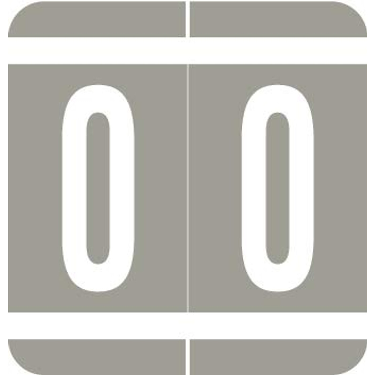 Doctor Stuff - File Folder Labels, Alphabet Letter O, VRE/GBS 8850 - VRAM Series Compatible Alpha Stickers, Gray, 1.3" x 1.25", 250/Roll