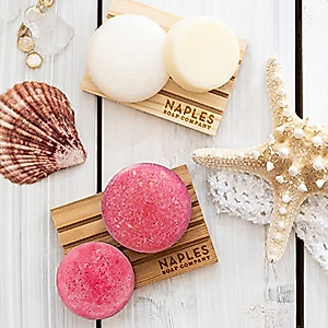 Naples Soap Company Solid Shampoo Bar for All Hair Types – Eco-Friendly, Free of Parabens, Alcohol, Pthalates – Handmade, pH Balanced, Hydrating Haircare, Lasts 50-75 Uses – Sunkissed, 1.75 oz