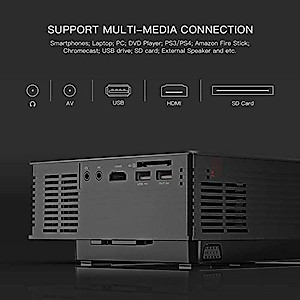 Taotaole Multimedia Mini Portable LCD LED Projection Home Cinema Theater Projector with HDMI USB VGA AV